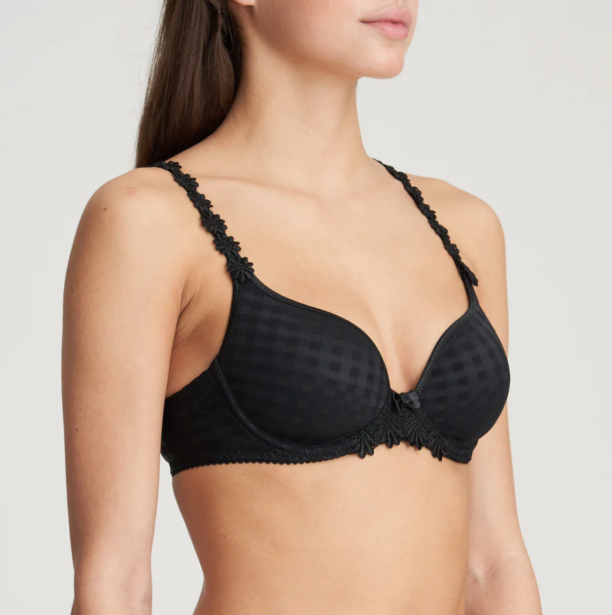 Avero Padded Heart Shape Bra - Black – My Bare Essentials