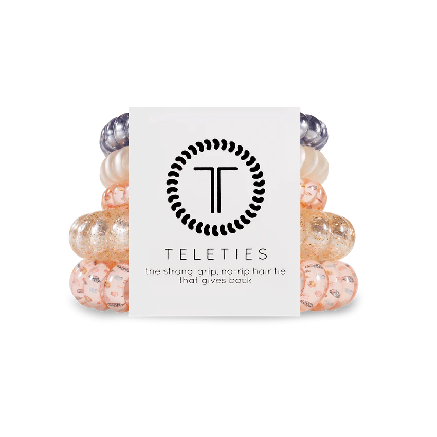 Teleties Multipack Hair Ties Pack of 5 in Assorted Colors – My Bare Essentials