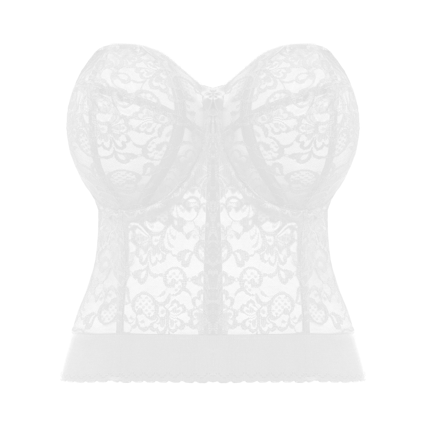 Bridal Lace Bustier in White by Goddess – My Bare Essentials